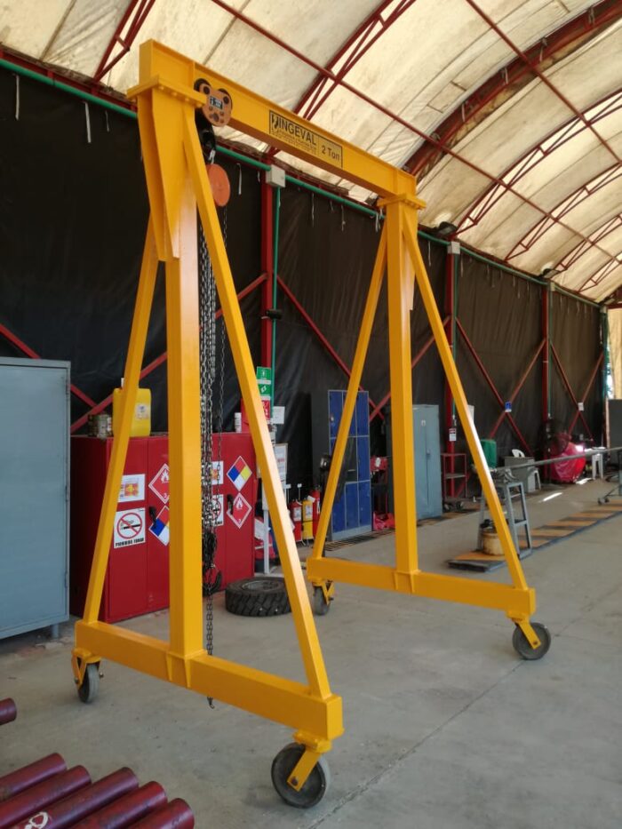 Porticos moviles para carga ️ - Puentes grúa y polipastos Sima ️